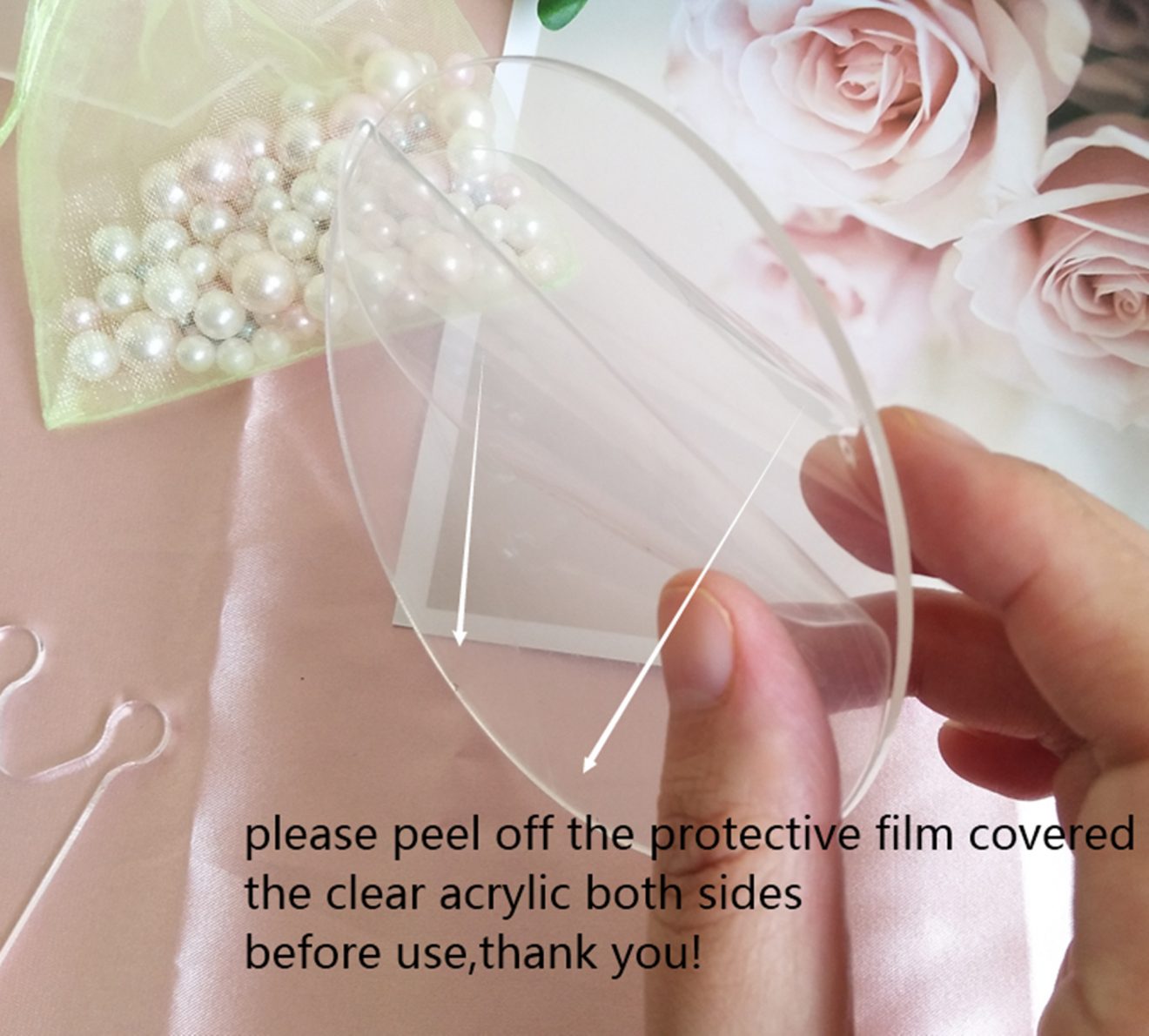 12PCS Round Clear Acrylic Cake Toppers - MeyaLove.com