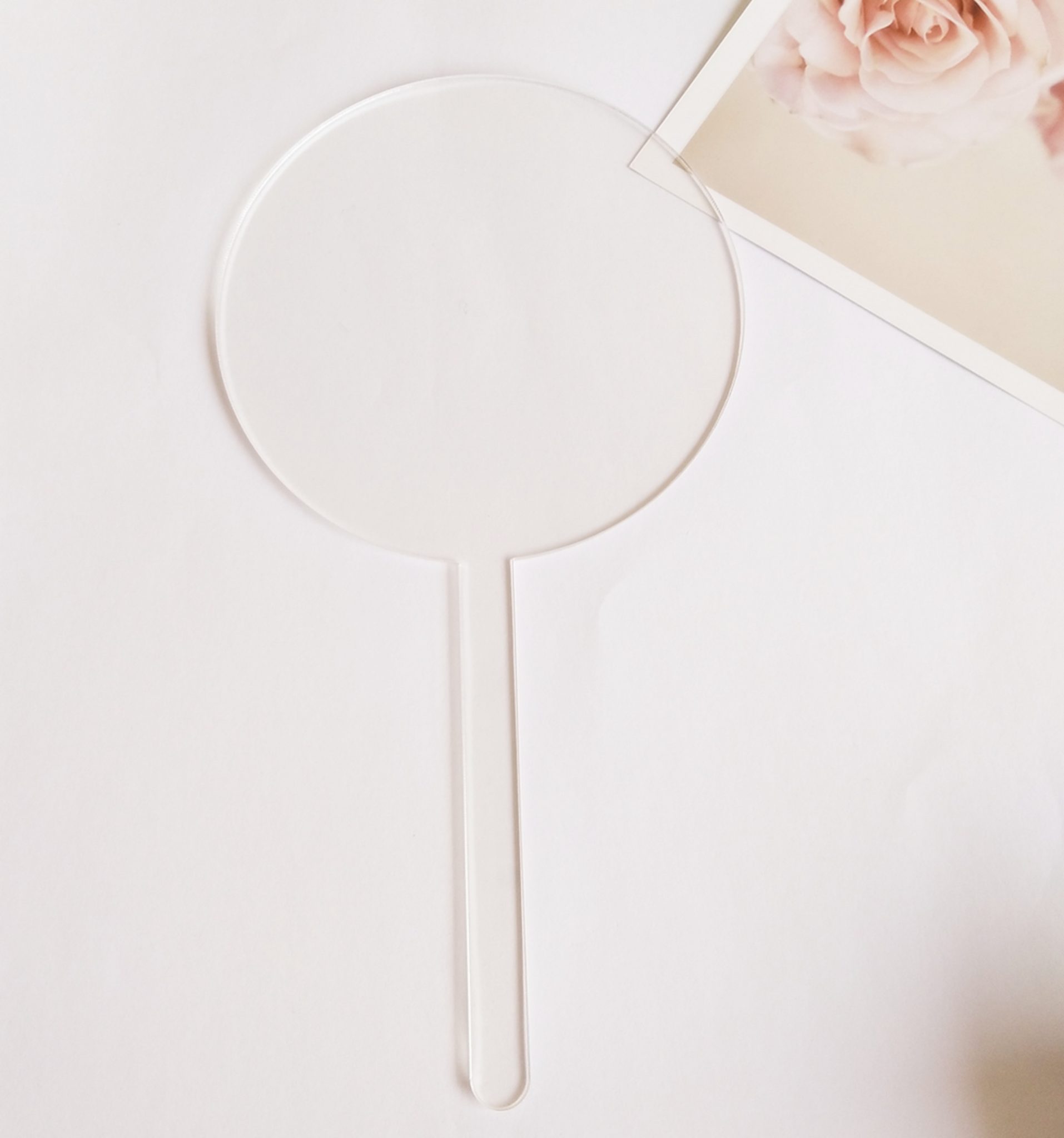 12PCS Round Clear Acrylic Cake Toppers - MeyaLove.com